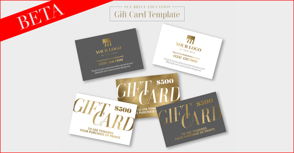 Gold Foil Gift Card Template - The Portrait System