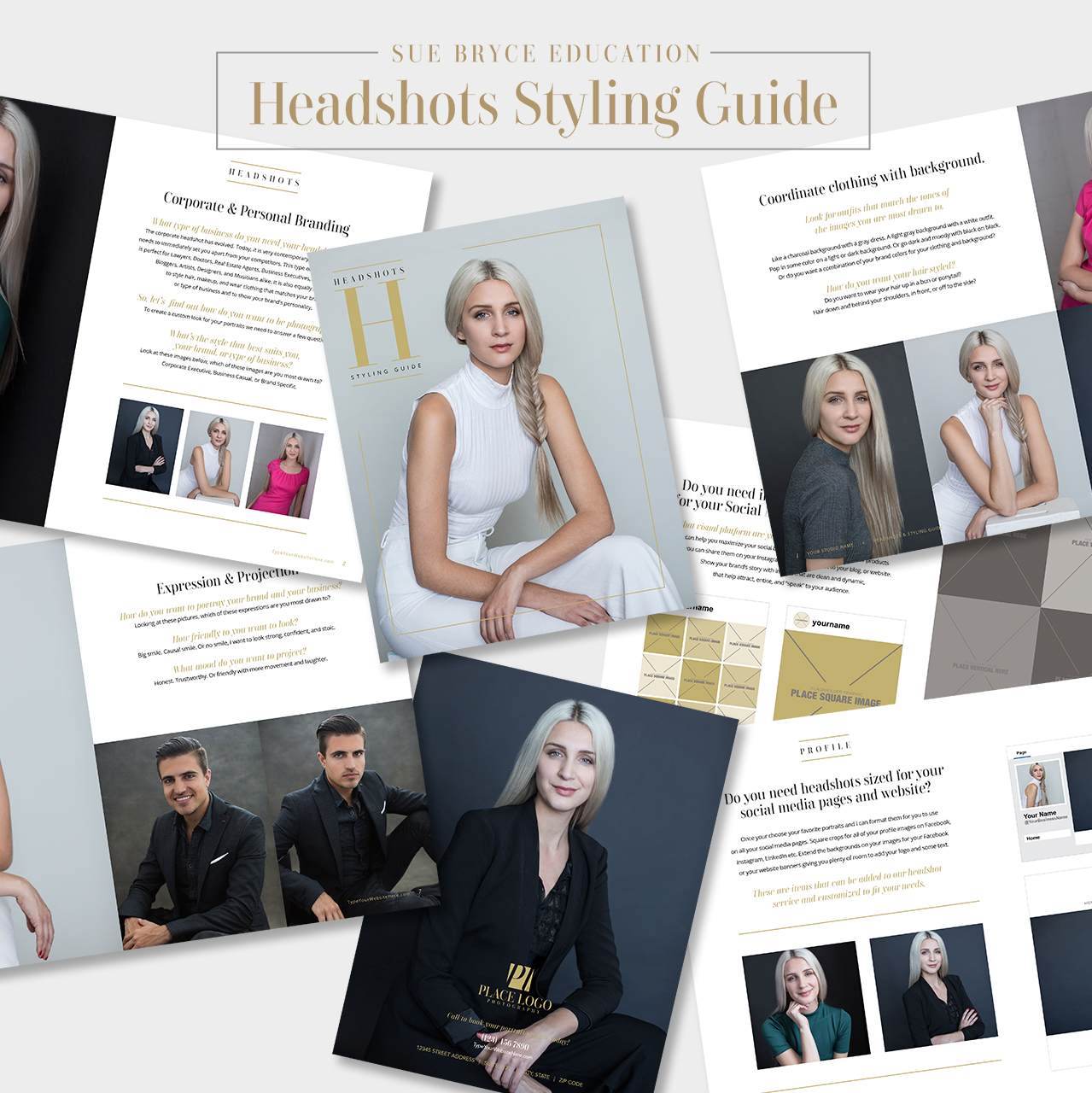 Headshots Style Guide Template - The Portrait System